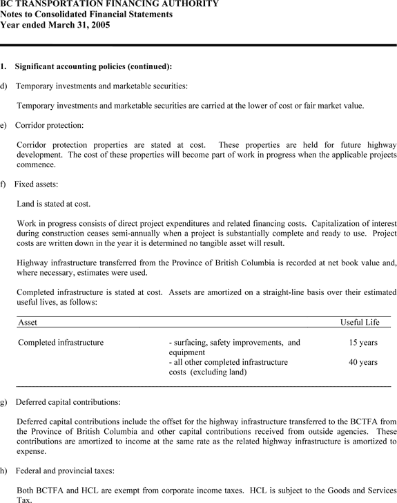 Annual Service Plan Reports 2004/05 -- Ministry of Transportation